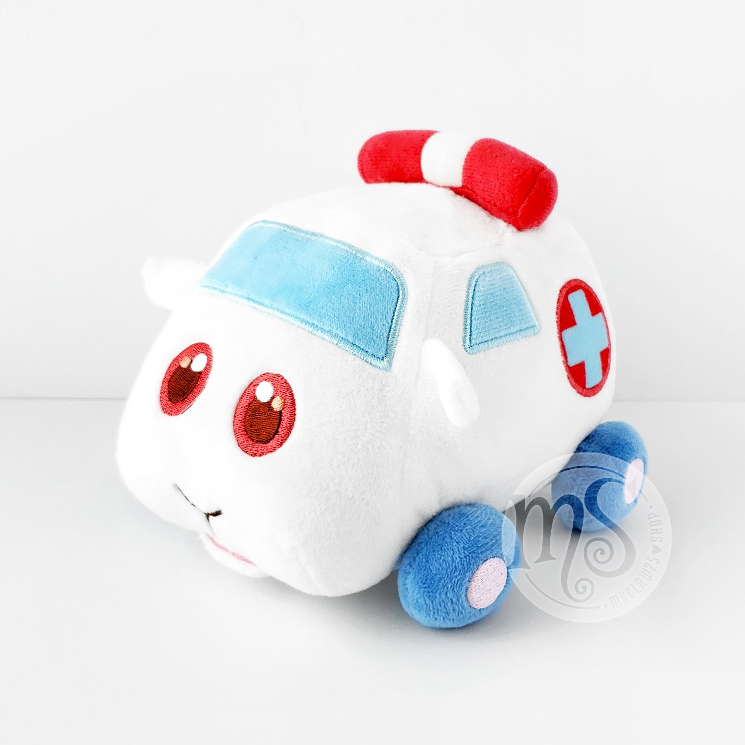 Pui Pui Molcar | Dazzling Eyes Ambulance Molcar Small Plush – MSClaw25