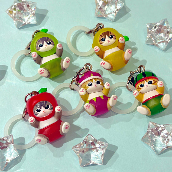 Mofusand | Mejirushi Personal Marker 3: Fruit | Apple Keychain Figure ...