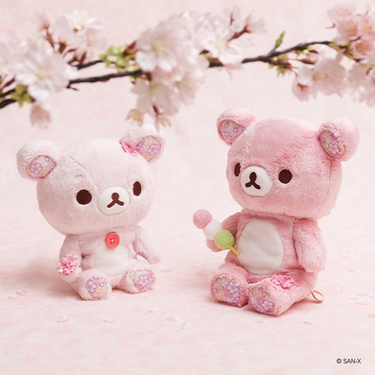 Rilakkuma | Sakura Cherry Blossom | Rilakkuma Sitting Small Plush ...